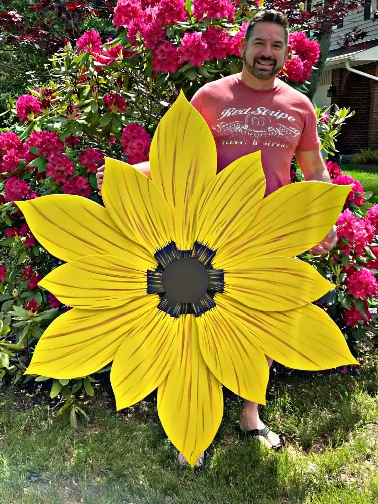 Giant 60 Inch Handcrafted Wooden Flower for Barn Decor – Atlantic Wood ...